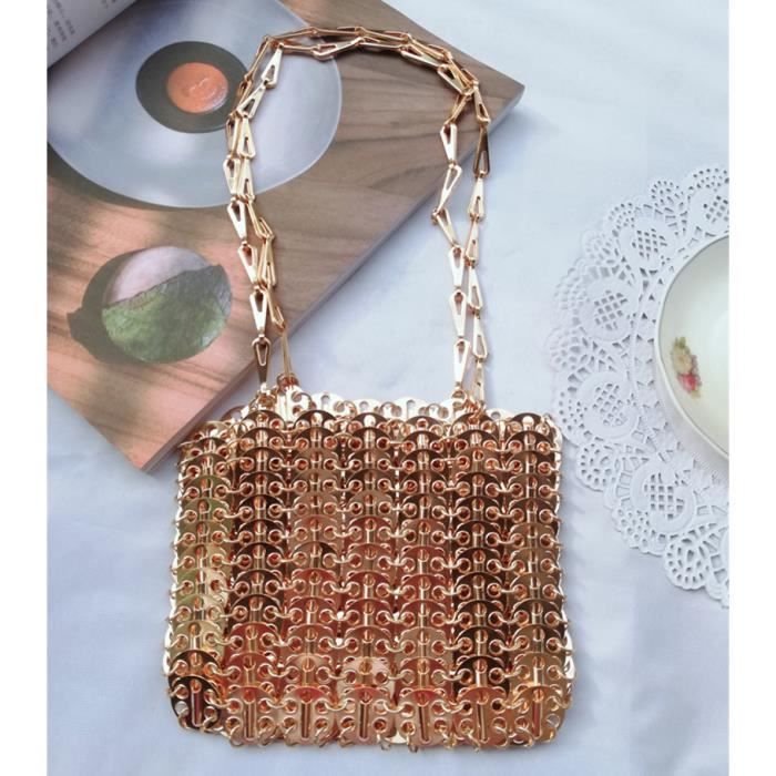 Sac à main - Sac À Main De Luxe En Métal À Paillettes Pour Femmes ...