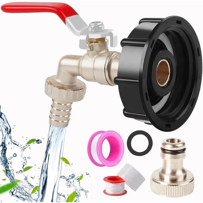 Robinet Cuve 1000L S60X6 Ibc Cuve Ibc Tuyau,Robinet Jardin Raccord Cuve 1000 Litres Avec ...