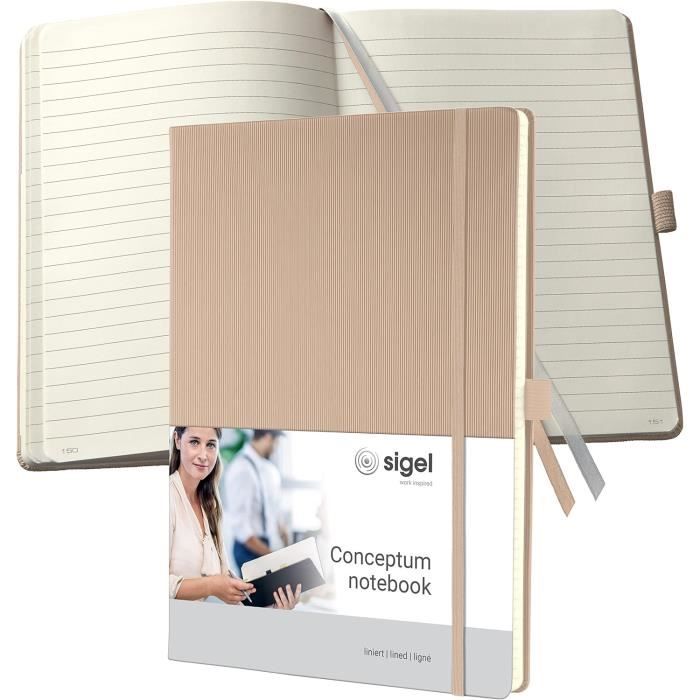 Co641 Carnet De Notes Premium Ligné, A4, Couverture Rigide, Beige ...