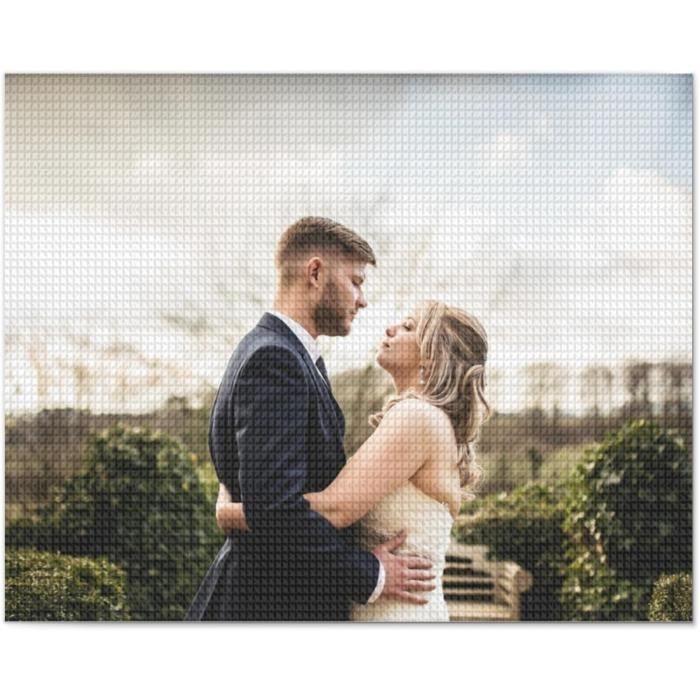 Diamond Painting Personnalisé Photo - 5D Diamant Broderie Photo Diamant ...