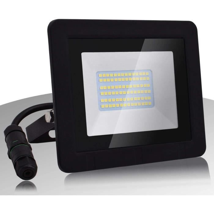 Projecteur Led 50W - Lumare - Extra Plat - Éclairage mural - Aluminium ...