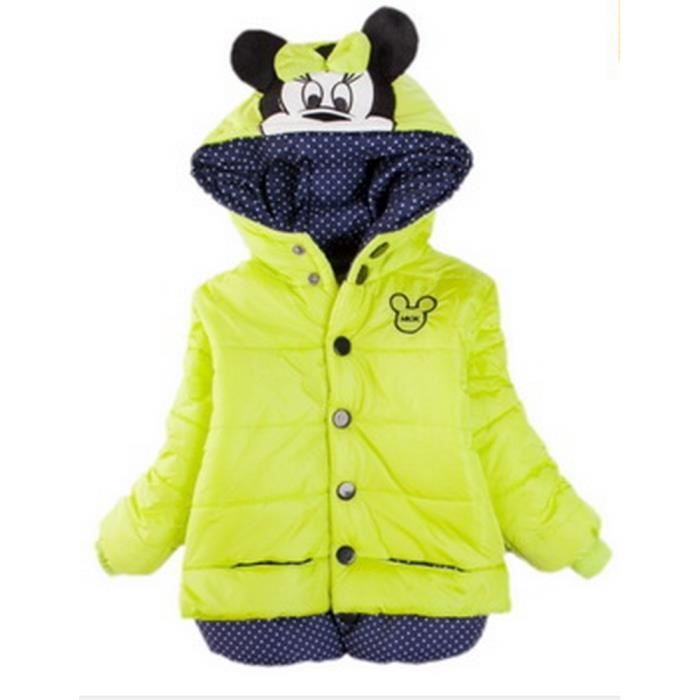 5 ans_DOUDOUNE MANTEAU BLOUSON VESTE FILLE CAPUCHE MINNIE MOUSE DOUBLEE ...
