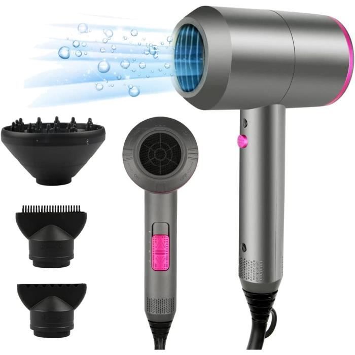 Seche cheveux Professionnel Ionique 2000W Hair Dryer 1 diffuseur 2 ...