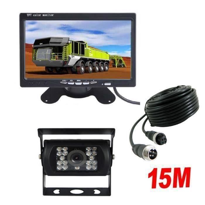 Caméras de recul 4 broches 18 LED IR Caméra de recul avec vision ...