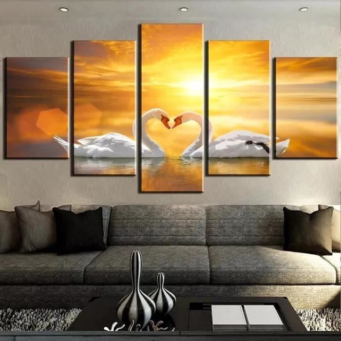 Tableau Multi Panneau 5 Parties Decor Murale Impression sur Toile 5 ...