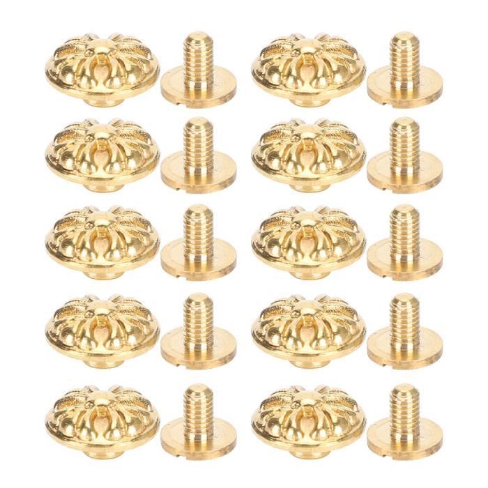 Fdit Goujon de Rivet à vis 10 ensembles de rivets chrysanthème ...