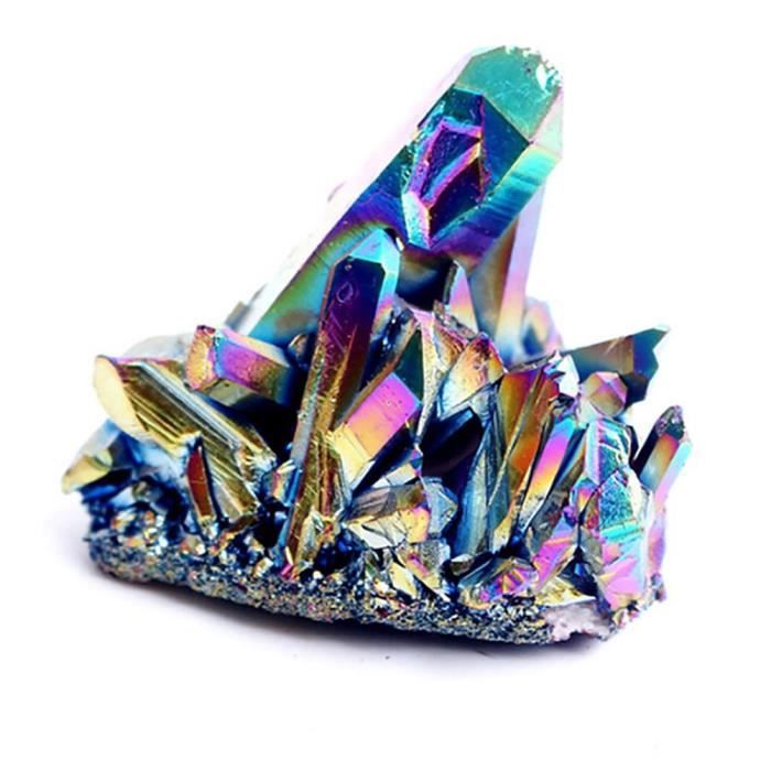 DEX EJ.life Grappe de Naturel coloré arc-en-ciel pierre naturel de ...