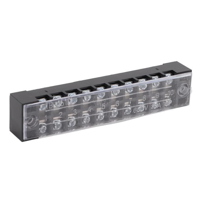50 Pièces Bornier TB-1510L Stable Conductivité électrique Fiable ...