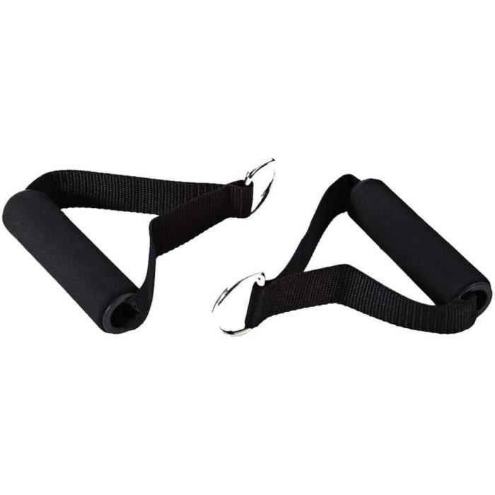 Poignées D'ExerciceBandes De Corde De Traction Noires Sangles En Nylon ...