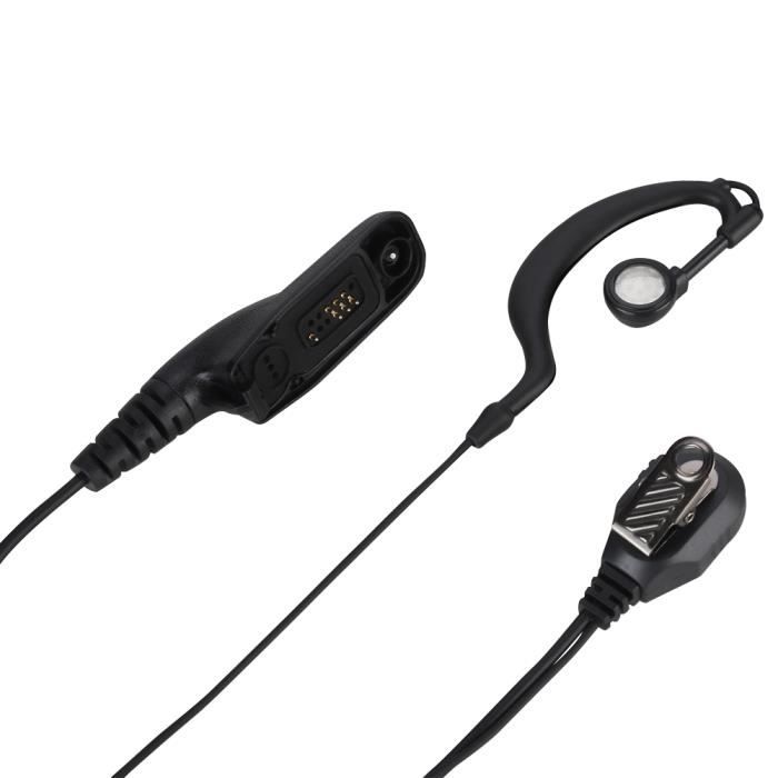 HURRISE casque talkie-walkie pour Motorola Oreillette de casque micro ...