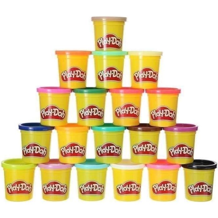 Pâte à modeler PLAY-DOH - Super ensemble coloré de 20 pots de 85g ...