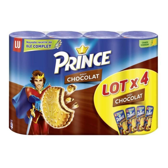 Lu Prince Biscuits goût chocolat 4x300g - Cdiscount Au quotidien