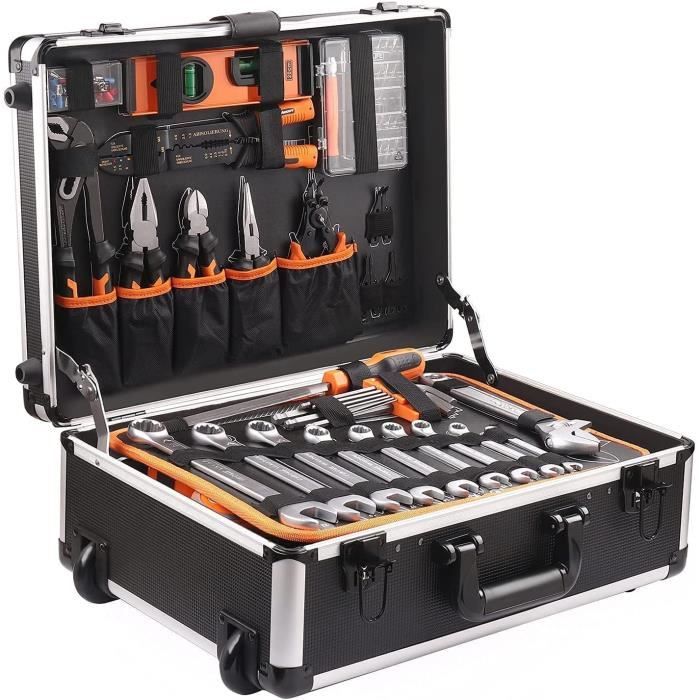 Boîte à Outils, Malette Outils en Aluminium 177pcs - Cdiscount Bricolage