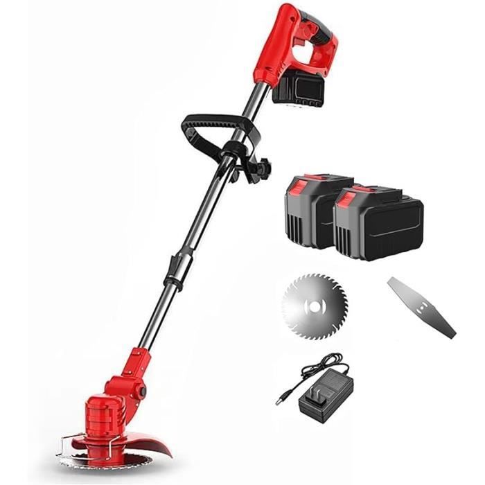 Tondeuse Gazon sans Fil avec Batterie Et Chargeur Dbroussailleuse Tlescopique Outil lectrique 3 ...