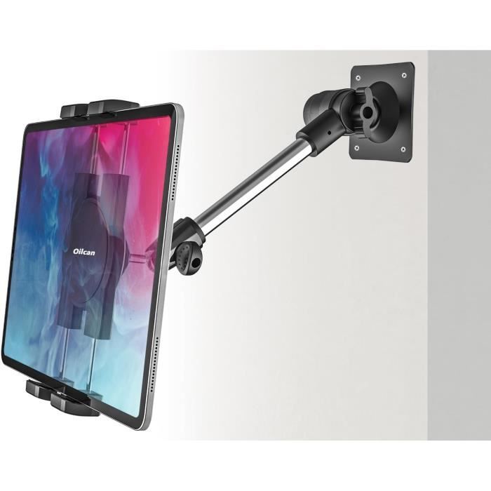 Support Tablette Mural Orientable, Fixation Mural Ipad Base De Perceuse ...
