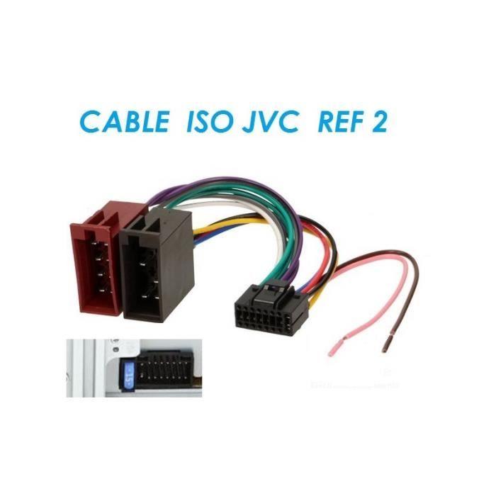 JVC 16 Pin ISO Wiring Harness Connector Adaptor Lead Cable Wire Plug ...