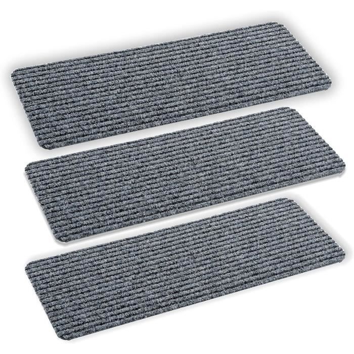 Tapis de Sol intérieur Gris Tapis de propreté antidérapant - paillasson 25x60 cm Lot de 3 ...
