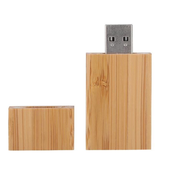 TMISHION disque flash USB Clé USB en bois de forme longue de stockage ...