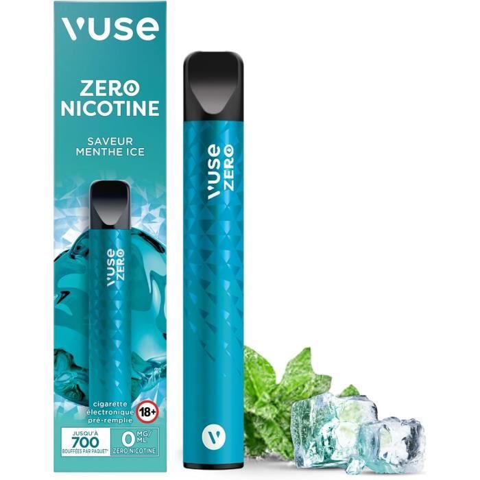 Puff 700 Cigarette Électronique Jetable Sans Nicotine, Saveur Menthe ...