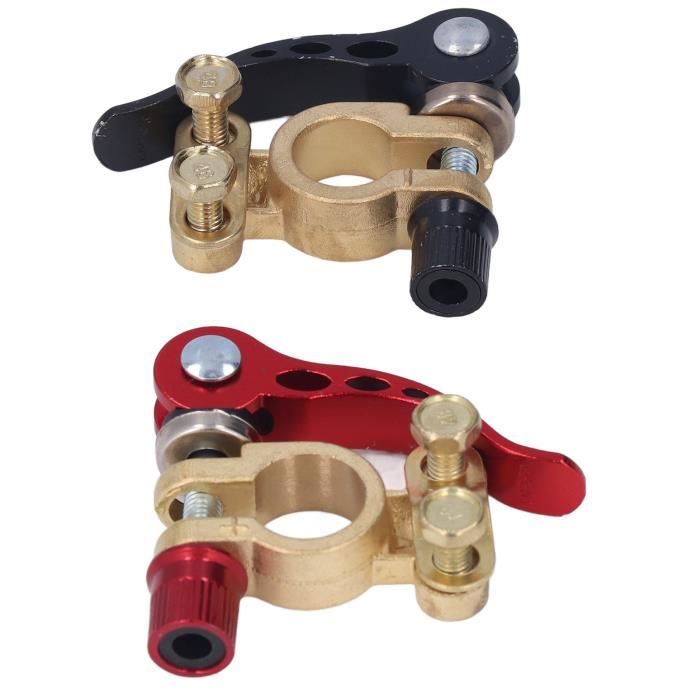 Zerone connecteurs de borne de batterie Connecteur de borne de batterie de voiture 2 pièces ...