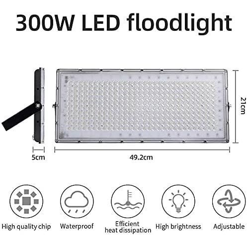 Projecteur LED 300W, Projecteur Intérieur 30000LM, Spot LED Extérieur ...
