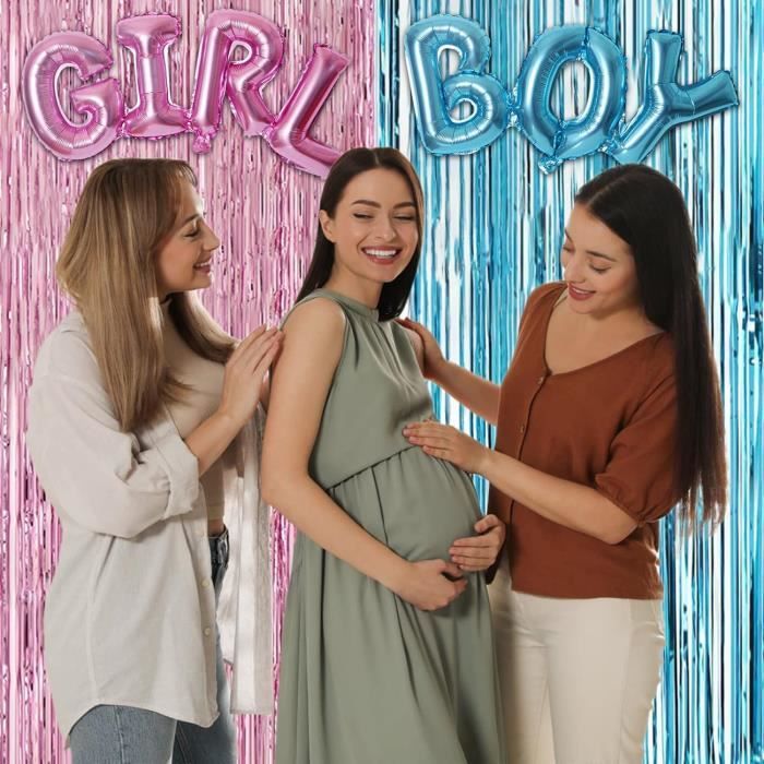 Gender Reveal Party Decoration Avec Ballon Gender Reveal Fille Ou