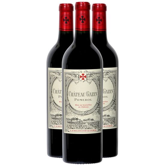 Château Gazin Pomerol 2020 - Vin Rouge de Bordeaux (3x75cl) - La cave Cdiscount