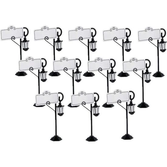 GUODUN Lot de 12 cartes de numéro de table, lampadaire de rue à faire ...