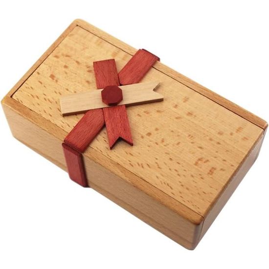 Boîte De Puzzle Magique En Bois Avec Compartiments Cachés Pour Adultes ...