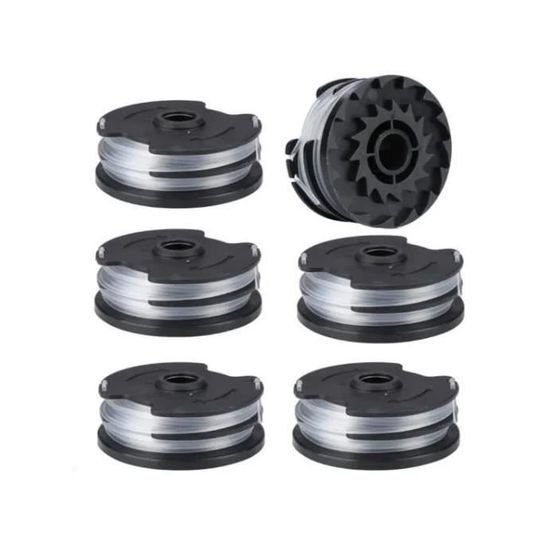 6 pièces Bobine Fil Nylon pour Parkside LIDL Akku PRTA 20-Li C3 A1B2 PRT 550 A1 A3 PRT 300 A1 ...