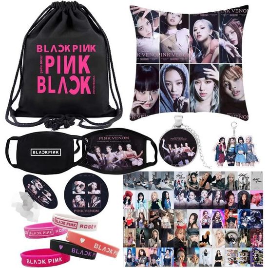 Kpop Merch Blackpink Ensemble Cadeau Avec Sac À Dos, Taie D'Oreiller ...