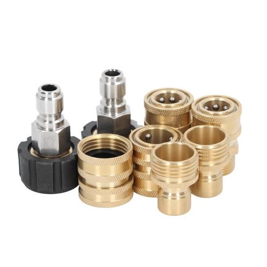 Adaptateur pour nettoyeur haute pression 8 pièces ensemble d'adaptateurs de nettoyeur haute ...