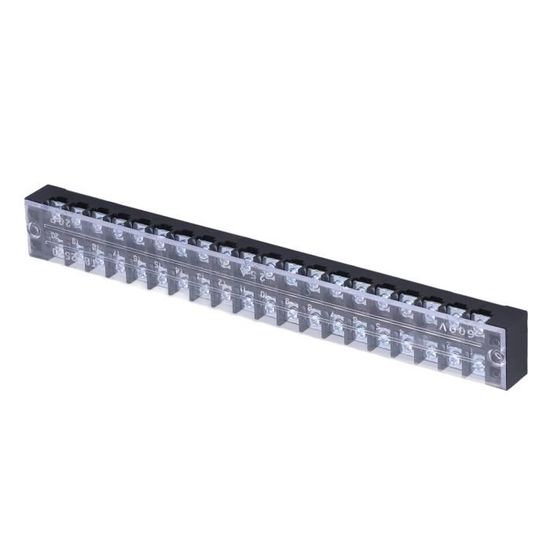 15 Pièces TB-2520 Bornier 0.5~2.5mm² 20 Positions Double Rangée ...