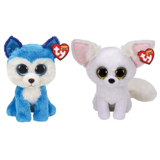 Ty - Peluches - Beanie Buddy - Prince Husky & Phoenix Renard ...
