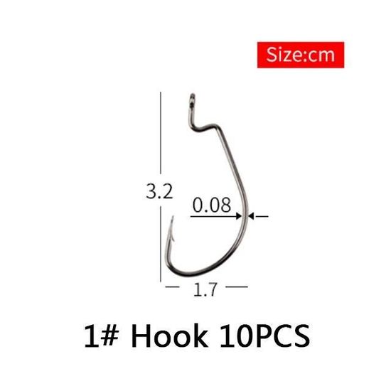 Hook -Poids de plomb avec pivot Cheburashka, accessoires de pêche, tête ...