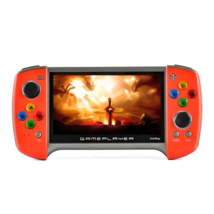 Rouge - Console de jeu portable X19 Plus avec grand écran de 2020 ...