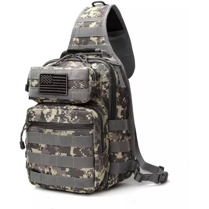 Sac De Poitrine Tactique Sacoche Bandoulière Cross Body Sac À Dos ...