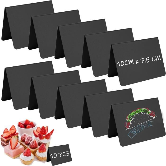 Mini Tableau Noir, 10 Pièces 75X100Mm Mini Panneau D'Affichage Ardoise ...