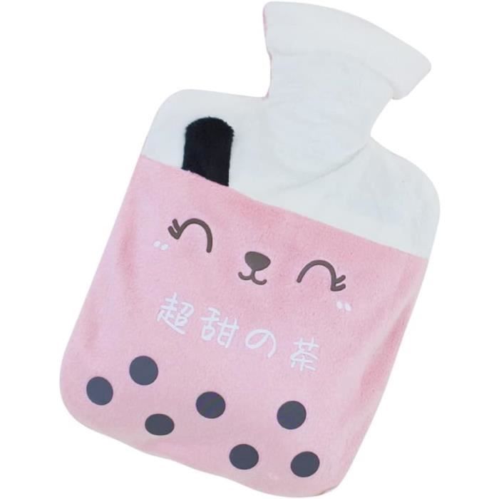 Bubble Tea Bouillotte,Bouillotte Eau Chaude,Bouillotte Avec Housse 1L,Bouillotte Peluche ...
