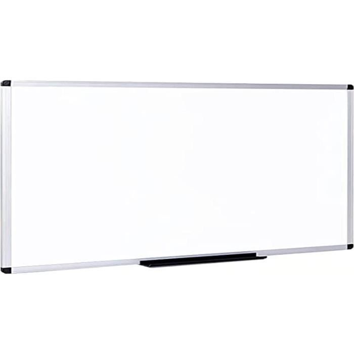 Tableau blanc magnétique mural avec cadre en aluminium, grand tableau ...