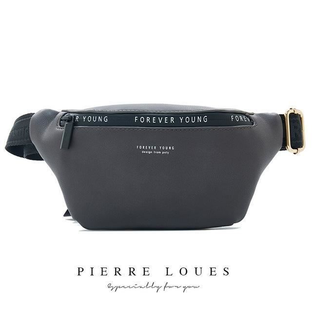 Grand sac banane en cuir de luxe pierre loues - unisexe, taille, sac ...