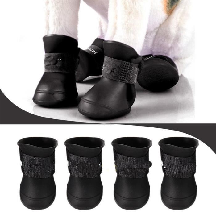 4 Pcs Chien Chat Pluie Bottes De Protection Étanche Chiot Pet ...