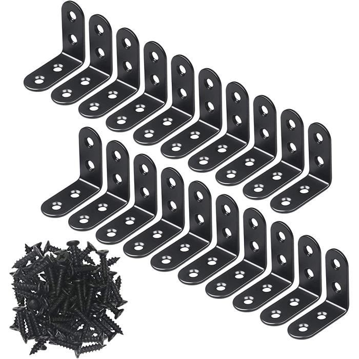 Baij Équerres Étagère20 Pièce Équerre Fixation 90 Degrés À Angle Droit ...