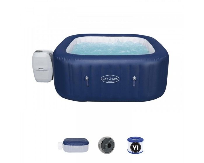 BESTWAY Spa gonflable carré Lay-Z-Spa® Hawaii Airjet™, 4/6 places ...