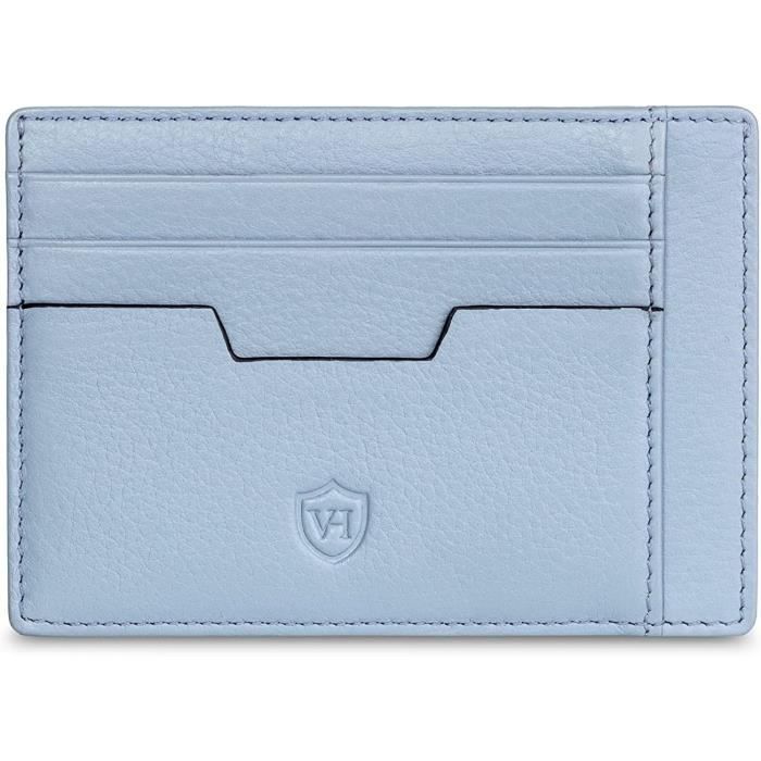 ® Étui À Cartes Rfid En Cuir Nappa - 9 Compartiments - Format Paysage ...