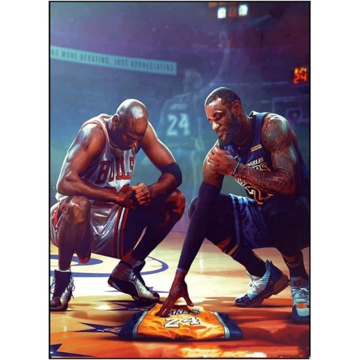 Puzzle 1000 Pièces Kobe Bryant Lebron James Nba Basketball Star Poster ...