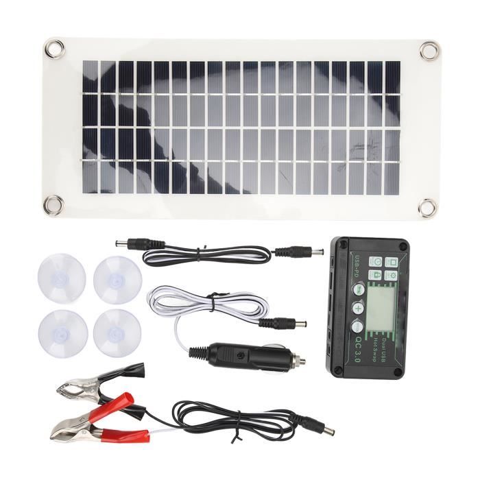 LAN Panneaux Solaires Rv 30W Kit De Panneau Solaire Rv 30W Panneau De Chargeur De Batterie En ...