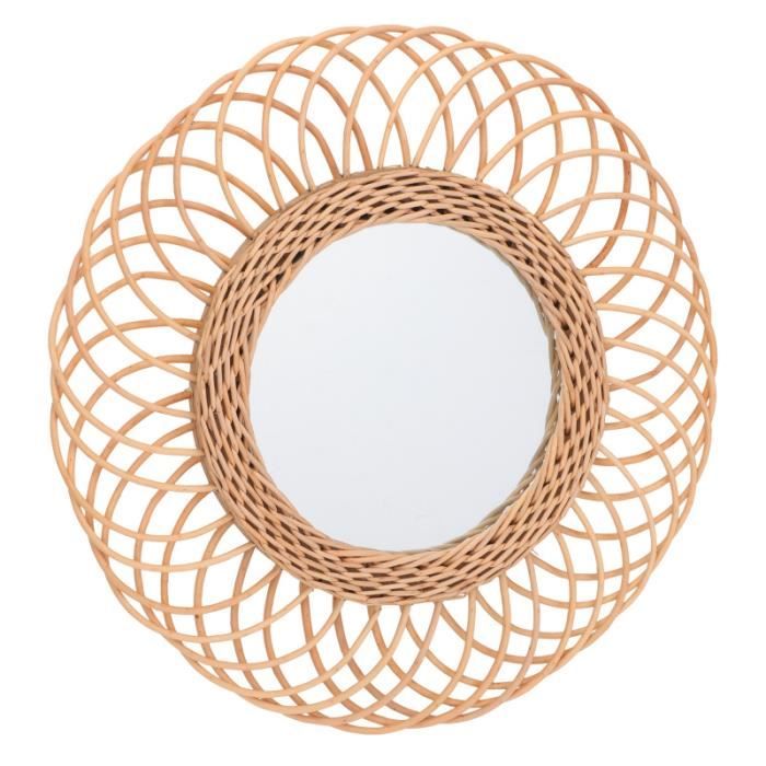 Rotin Mur Miroir Mur Miroir Miroir Miroir Miroirs Miroirs Tisslus pour ...