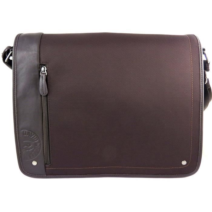 Sac Homme "David William" marron - Cdiscount Bagagerie - Maroquinerie