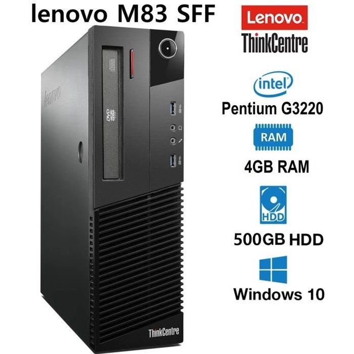 PC LENOVO ThinkCentre M83 SSF 4Go/500Go W10 - Cdiscount Informatique